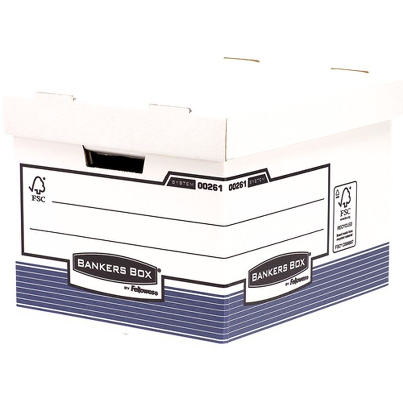 Pack of 2 file containers Blue Fellowes 0026118 — KounterPRO